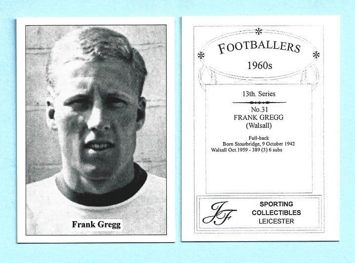 Walsall Frank Gregg 31 13