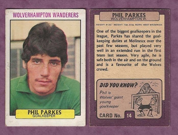 Wolverhampton Wanderers Phil Parkes 14