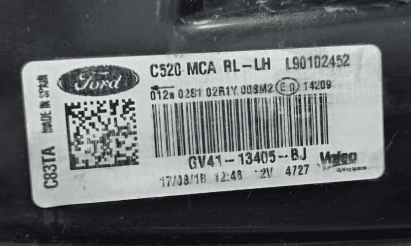 GENUINE FORD KUGA MK2 PASSENGER REAR OUTER TAIL LIGHT GV41-13405-BJ ...