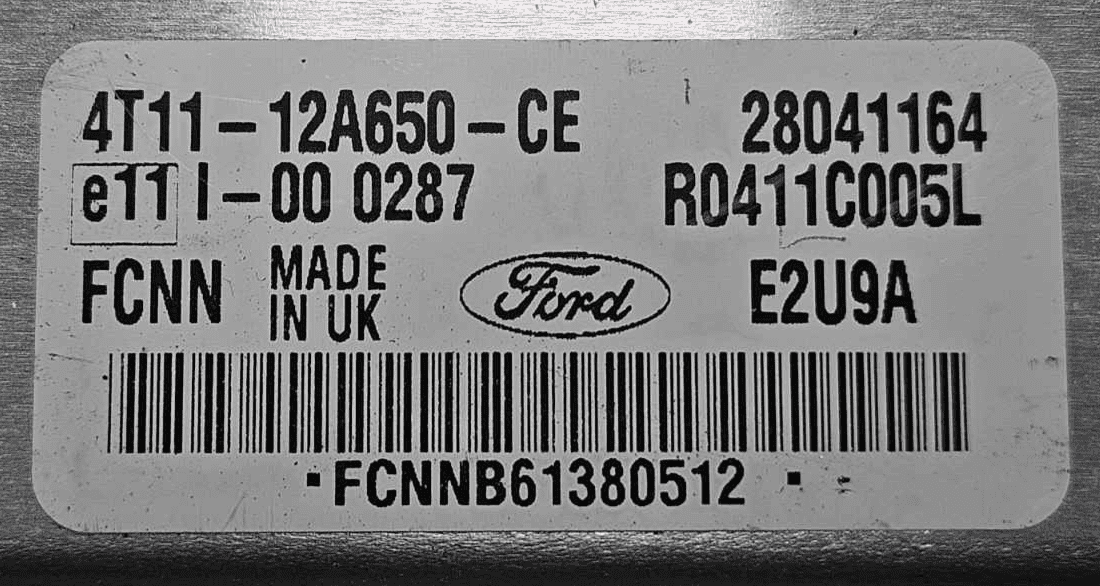 GENUINE FORD TRANSIT CONNECT 1 8 TDCi ECU PCM MODULE 4T11-12A650-CE ...