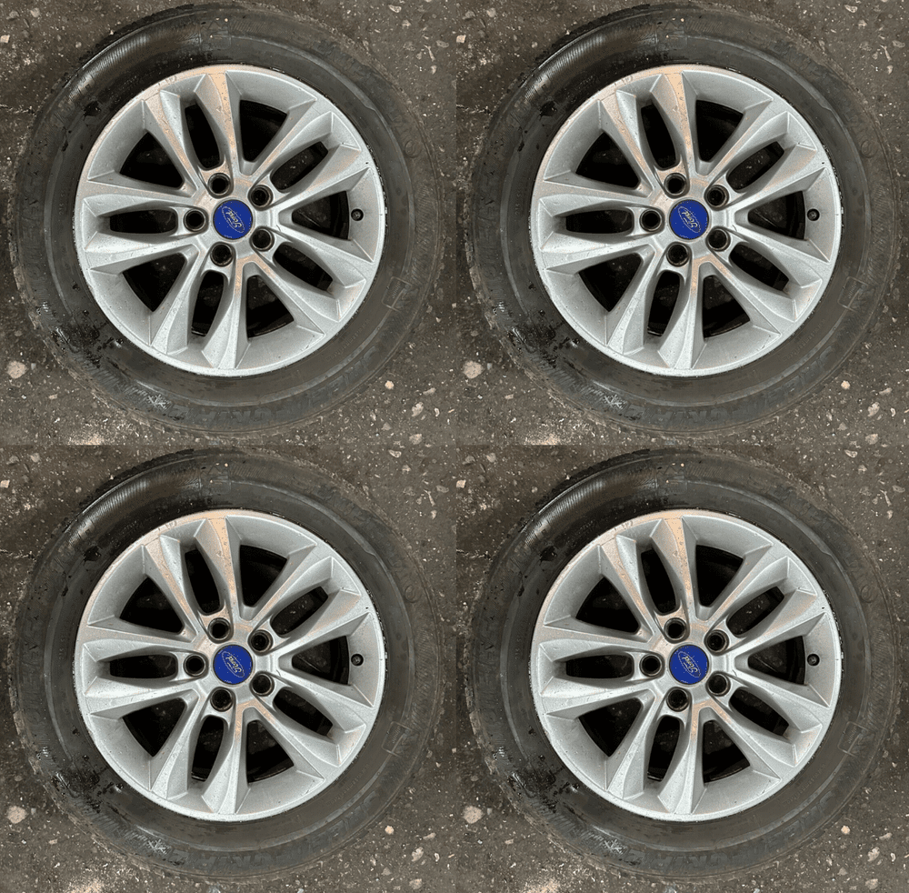 FORD C-MAX 5 TWIN SPOKE 16 INCH ALLOY WHEEL SET X4 SILVER 2004-2011