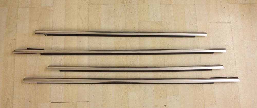 FORD C-MAX MK4 RUBBER CHROME SILVER WINDOW WEATHER STRIPS SET OF 4 2015 ...