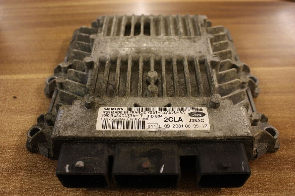 FORD FIESTA MK6 1 4 TDCi ECU COMPUTER BRAIN PCM 7S61-12A650-AA 2006-2008