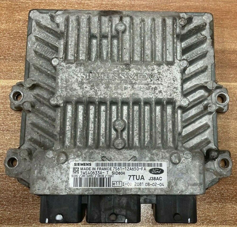 FORD FIESTA MK6 1 4 TDCi ECU COMPUTER BRAIN PCM 7S61-12A650-FA 2006 - 2008