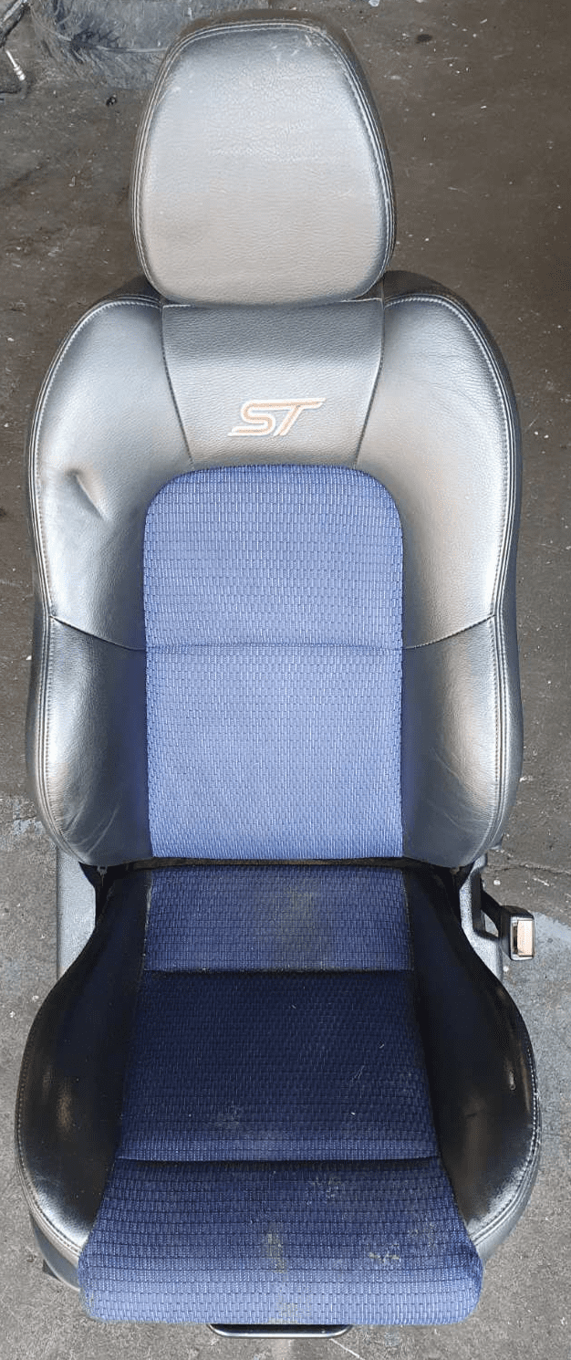 FORD FIESTA MK6 3 DOOR ST ST150 BLUE CLOTH HALF LEATHER SEATS INTERIOR ...