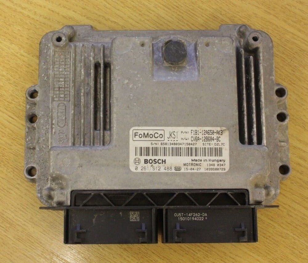 FORD FIESTA MK7 1 0 ECOBOOST DELPHI ECU COMPUTER BRAIN F1B1-12A650-AKB ...
