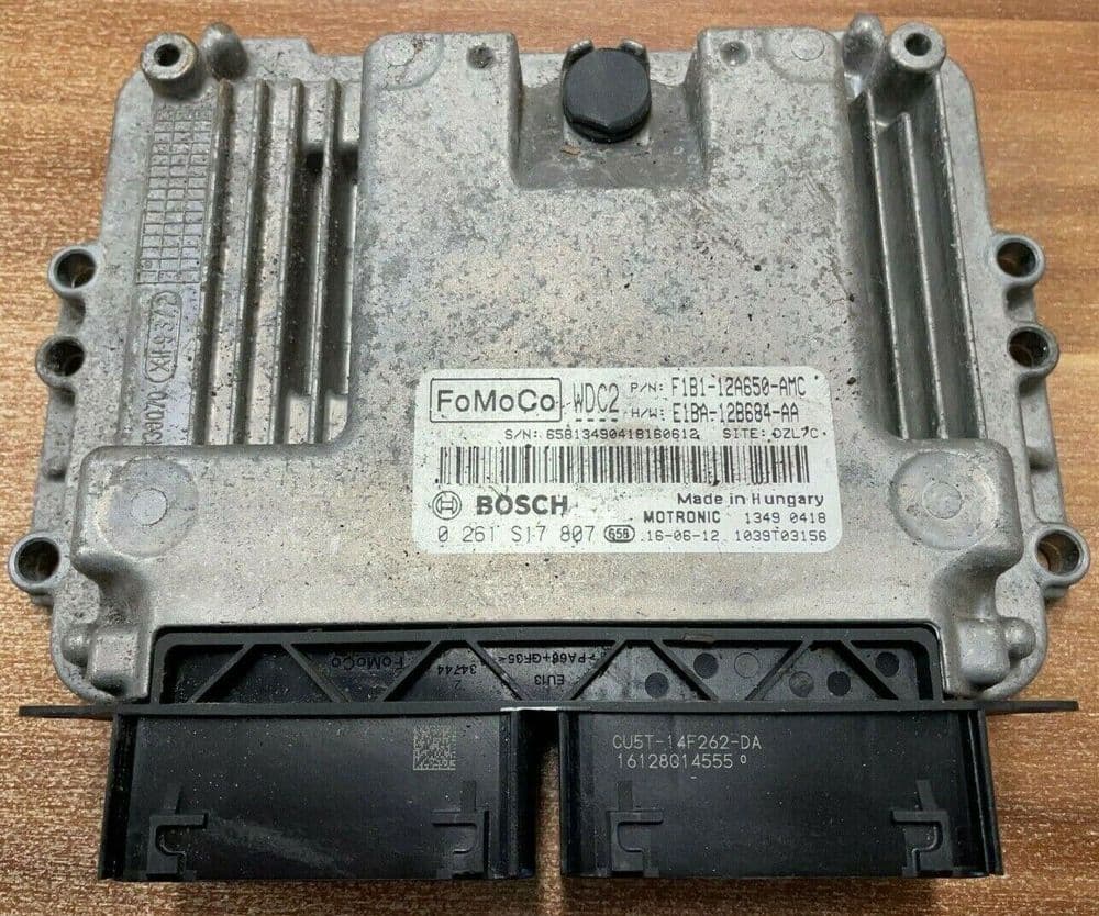 FORD FIESTA MK7 1 0 ECOBOOST DELPHI ECU COMPUTER BRAIN F1B1-12A650-AMC ...
