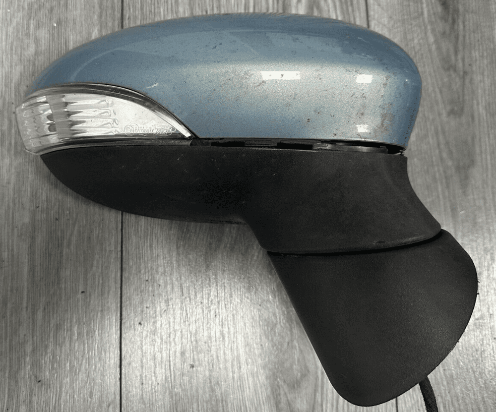 FORD FIESTA MK7 DRIVER RIGHT POWER FOLD WING MIRROR AVALON BLUE 2008 - 2012