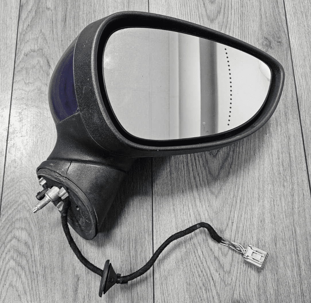 FORD FIESTA MK7 DRIVER RIGHT POWERFOLD WING MIRROR DEEP IMPACT BLUE ...