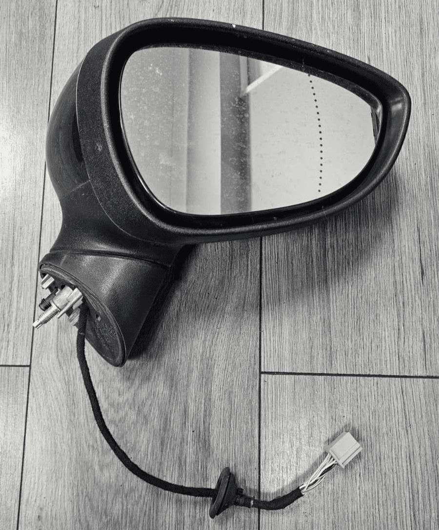 FORD FIESTA MK7 DRIVER RIGHT POWERFOLD WING MIRROR SEA GREY 2008 - 2012