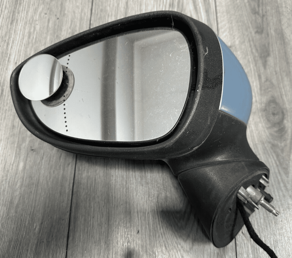 FORD FIESTA MK7 PASSENGER LEFT POWER FOLD WING MIRROR AVALON BLUE 2008 ...