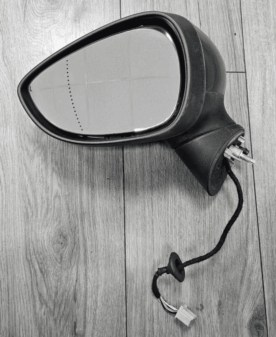 FORD FIESTA MK7 PASSENGER LEFT POWERFOLD WING MIRROR MAGNETIC GREY 2013 ...
