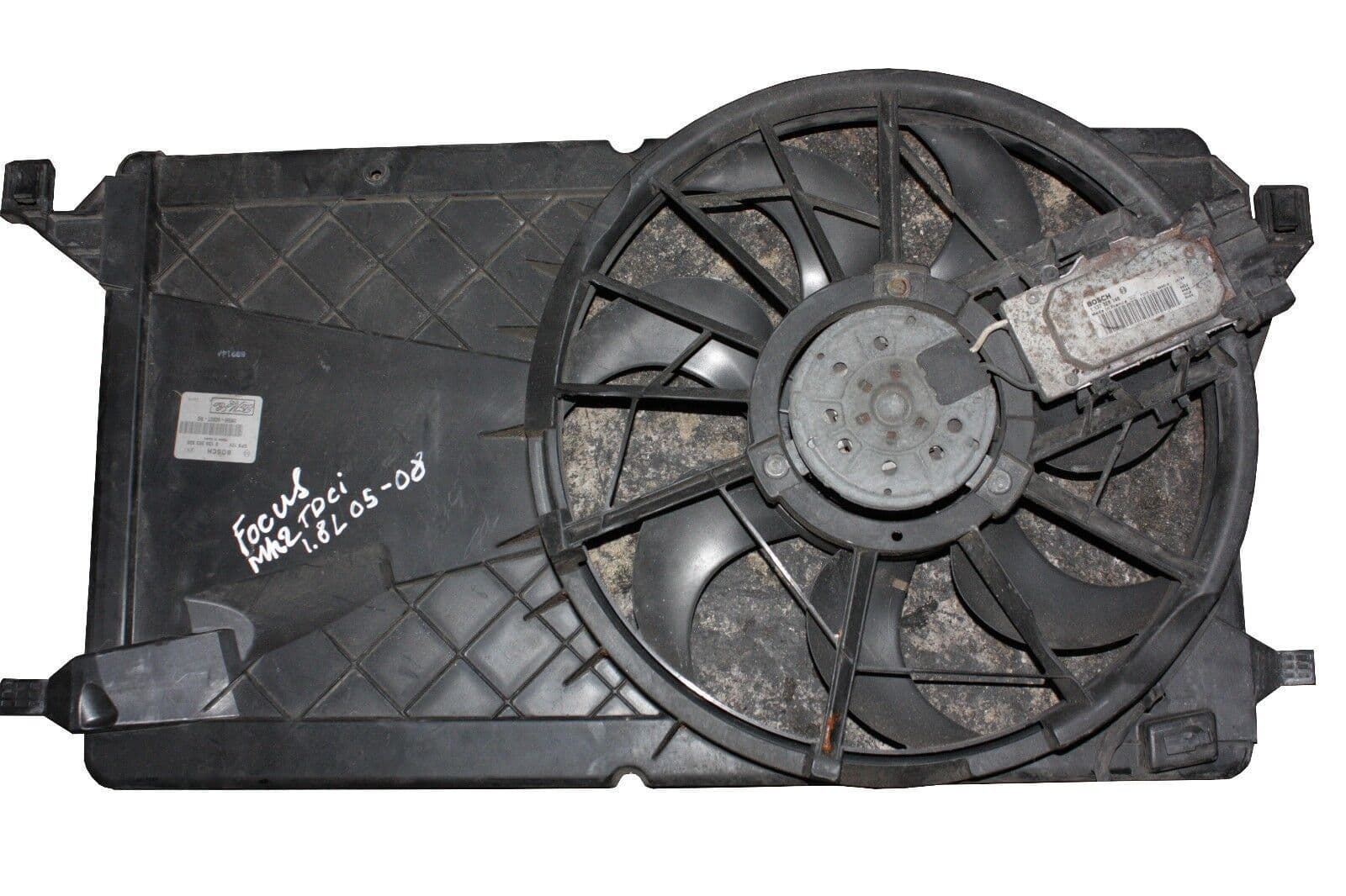 FORD FOCUS MK2 1 8 TDCi MANUAL RADIATOR FAN & MODULE 3M5H-8C607-RG 2000 ...