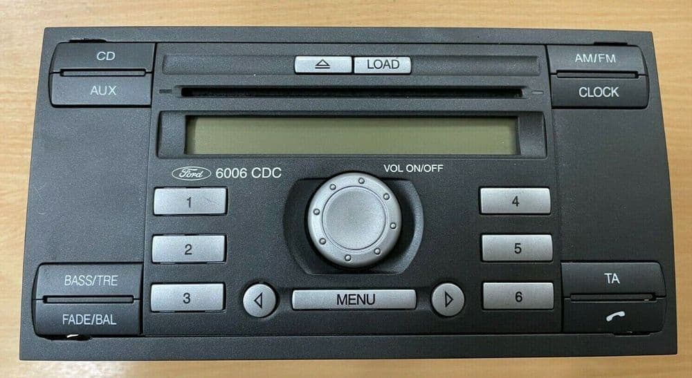 FORD FOCUS MK2 C-MAX FIESTA TRANSIT 6CD 6006CDC PLAYER RADIO WITH CODE ...