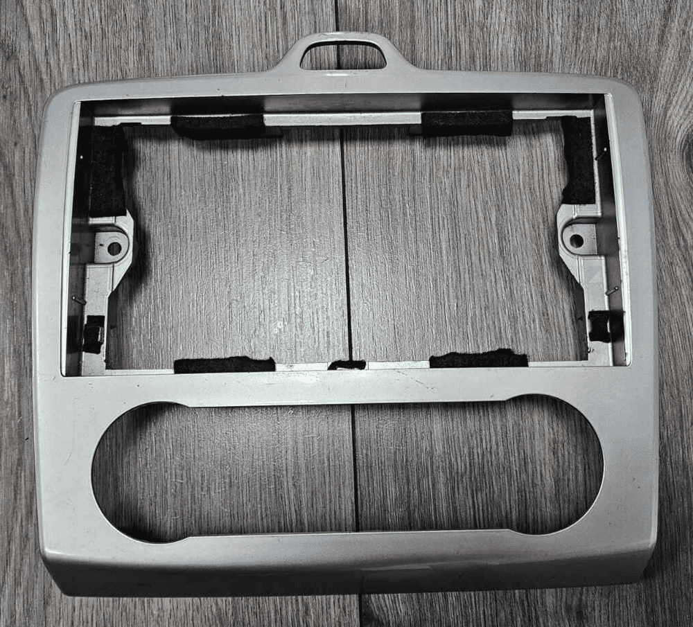 FORD FOCUS MK2 SILVER DIGITAL RADIO SURROUND CONSOLE TRIM FASCIA 2005 ...
