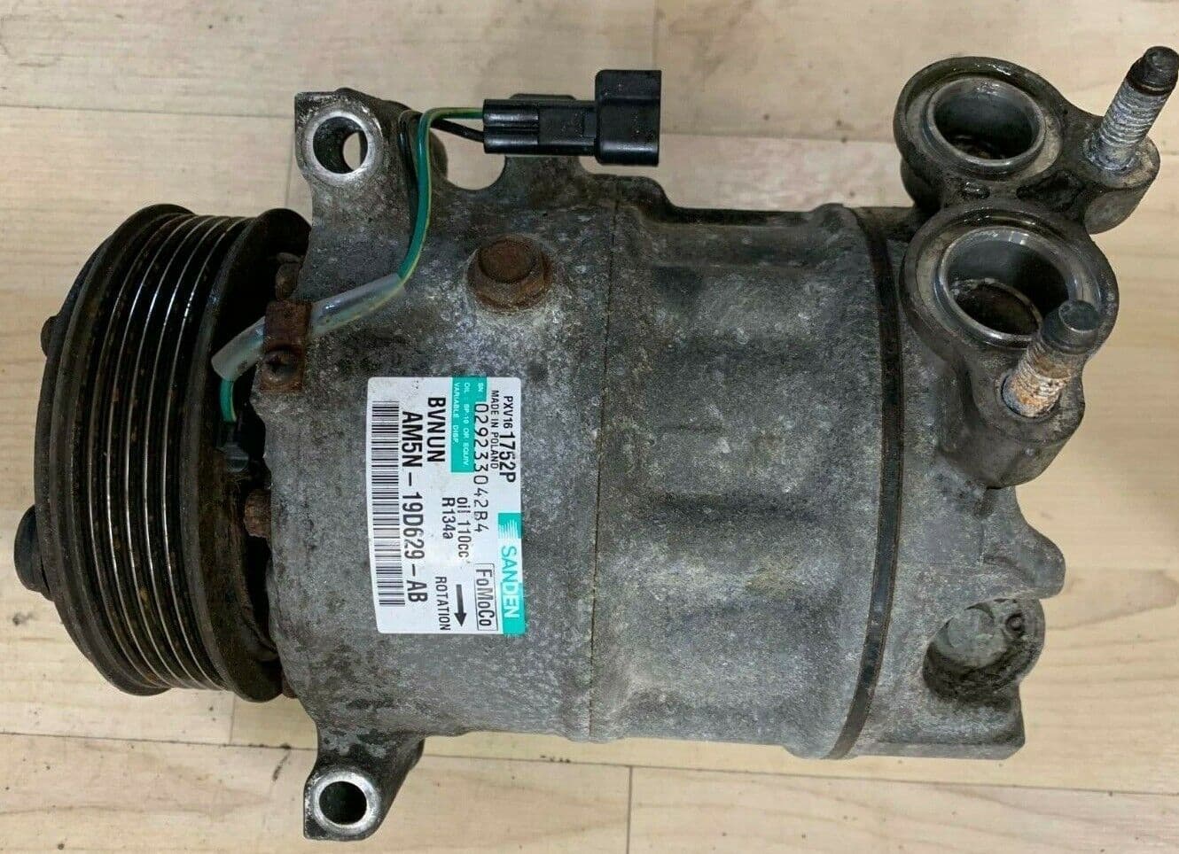 FORD FOCUS MK3 MONDEO C-MAX 1 6 TDCi AIR CONDITIONING COMPRESSOR PUMP ...