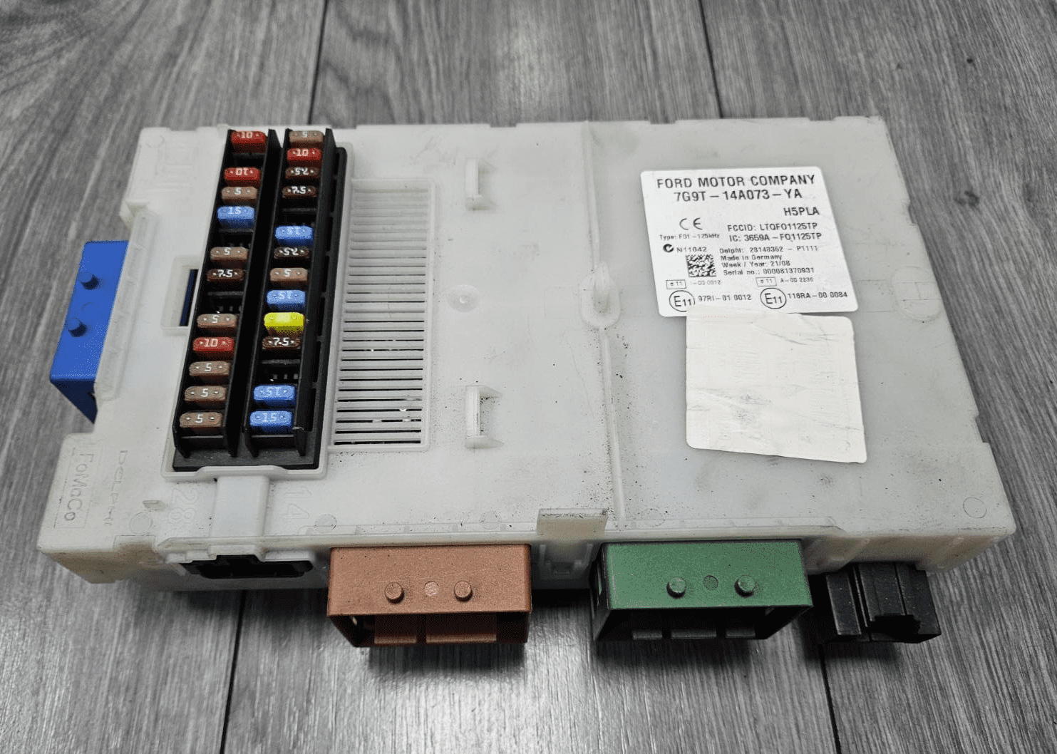 FORD GALAXY MK3 2 2 BODY CONTROL MODULE FUSE BOX BCM 7G9T-14A073-YA ...