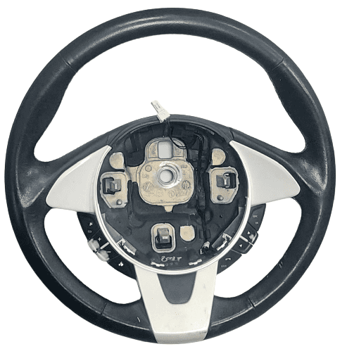 FORD KA MK2 3 SPOKE STEERING WHEEL RUBBER PVC WHITE CRUSE CONTROL 2014-2016
