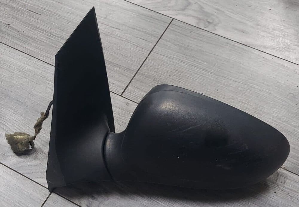 FORD KA MK2 PASSENGER LEFT MANUAL HEATED WING MIRROR MATT BLACK 2009 - 2016