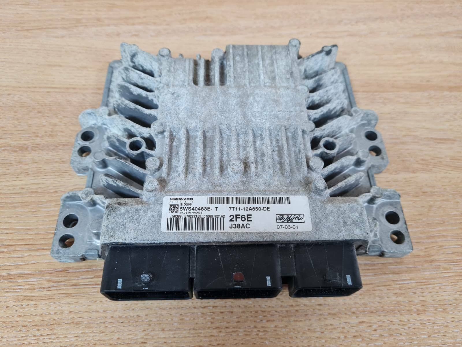 FORD TRANSIT CONNECT 1 8 TDCi DIESEL ECU PCM MODULE 7T11-12A650-DE 2006 ...