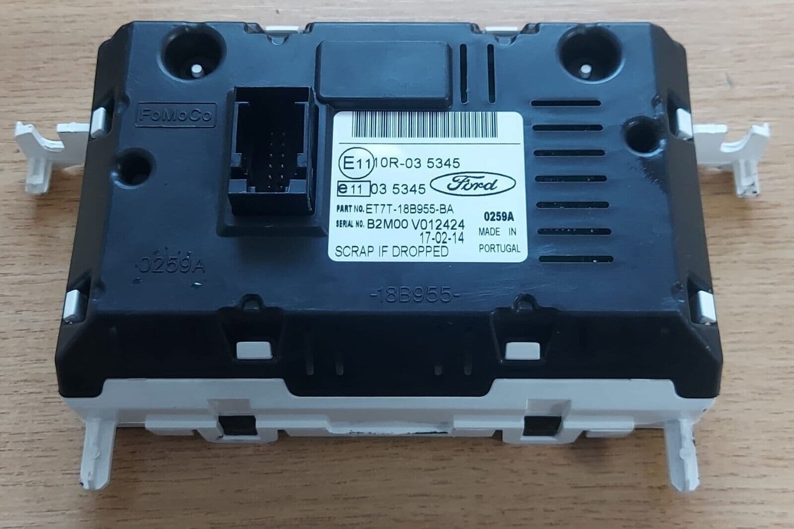 FORD TRANSIT COURIER RADIO MULTIFUNCTION DISPAY SCREEN ET7T-18B955-BD ...