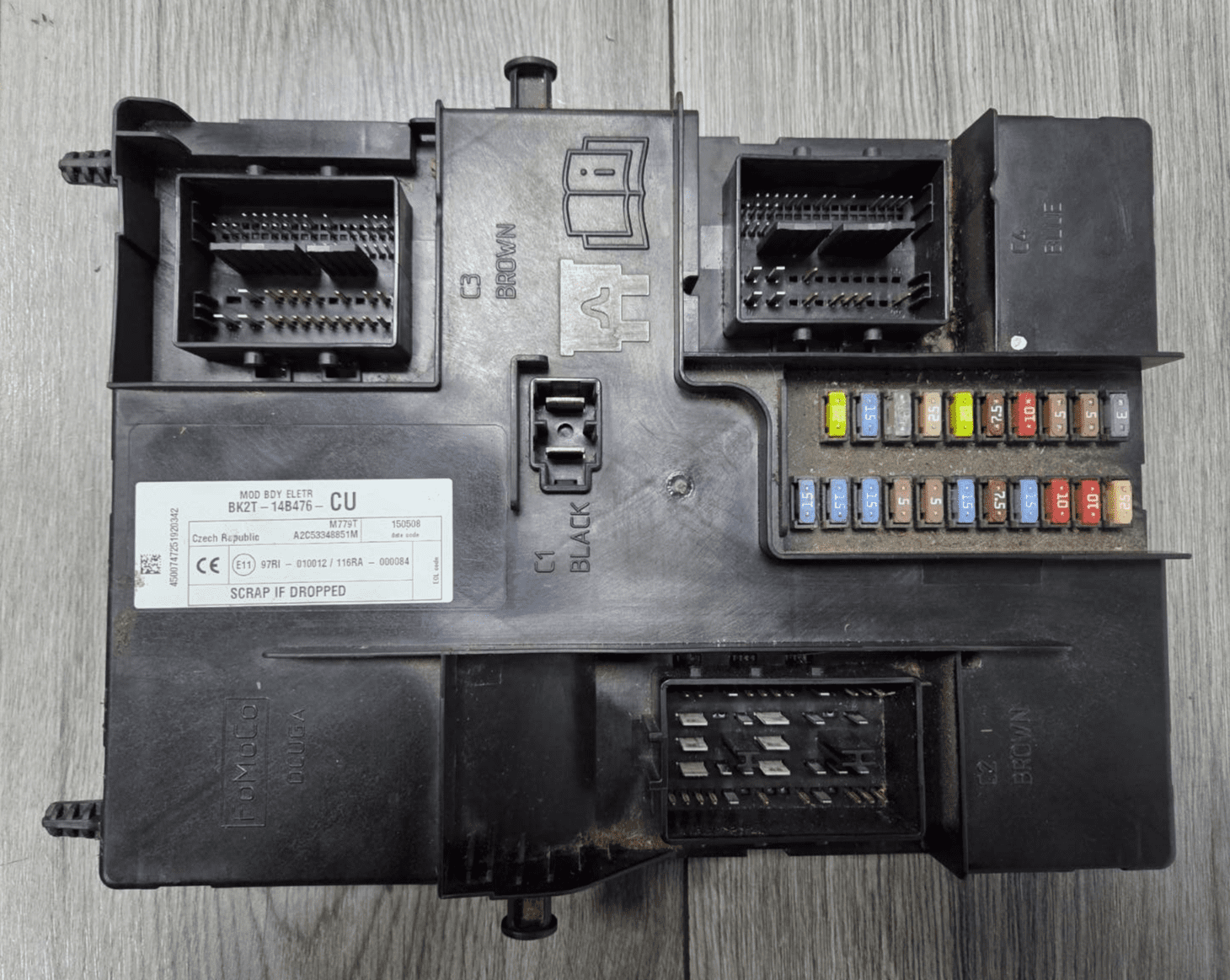 FORD TRANSIT CUSTOM BODY CONTROL MODULE BCM FUSE BOX BK2T-14B476-CU ...