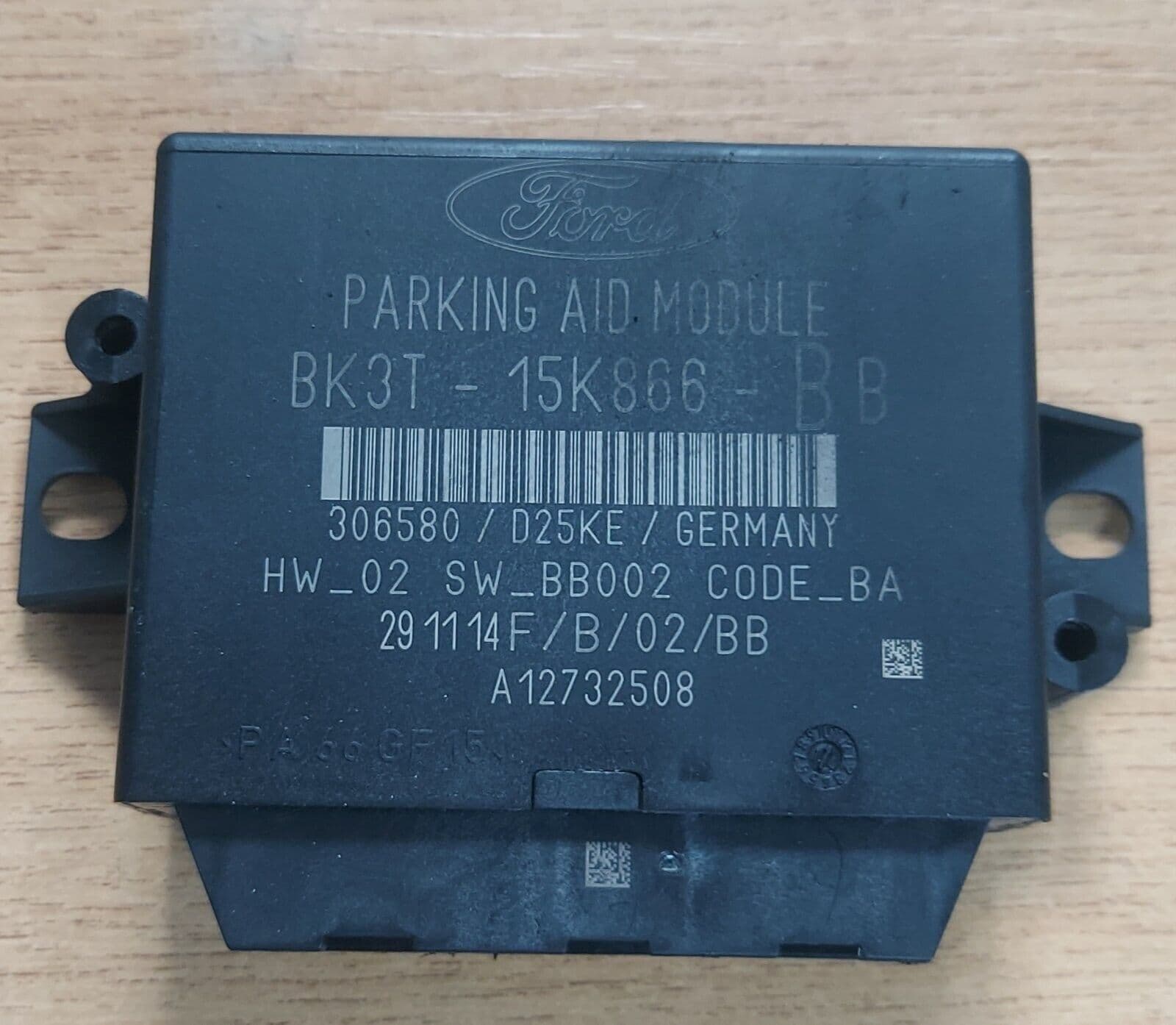 FORD TRANSIT CUSTOM FRONT REAR PARKING AID MODULE BK3T-15K866-BB 2012 ...