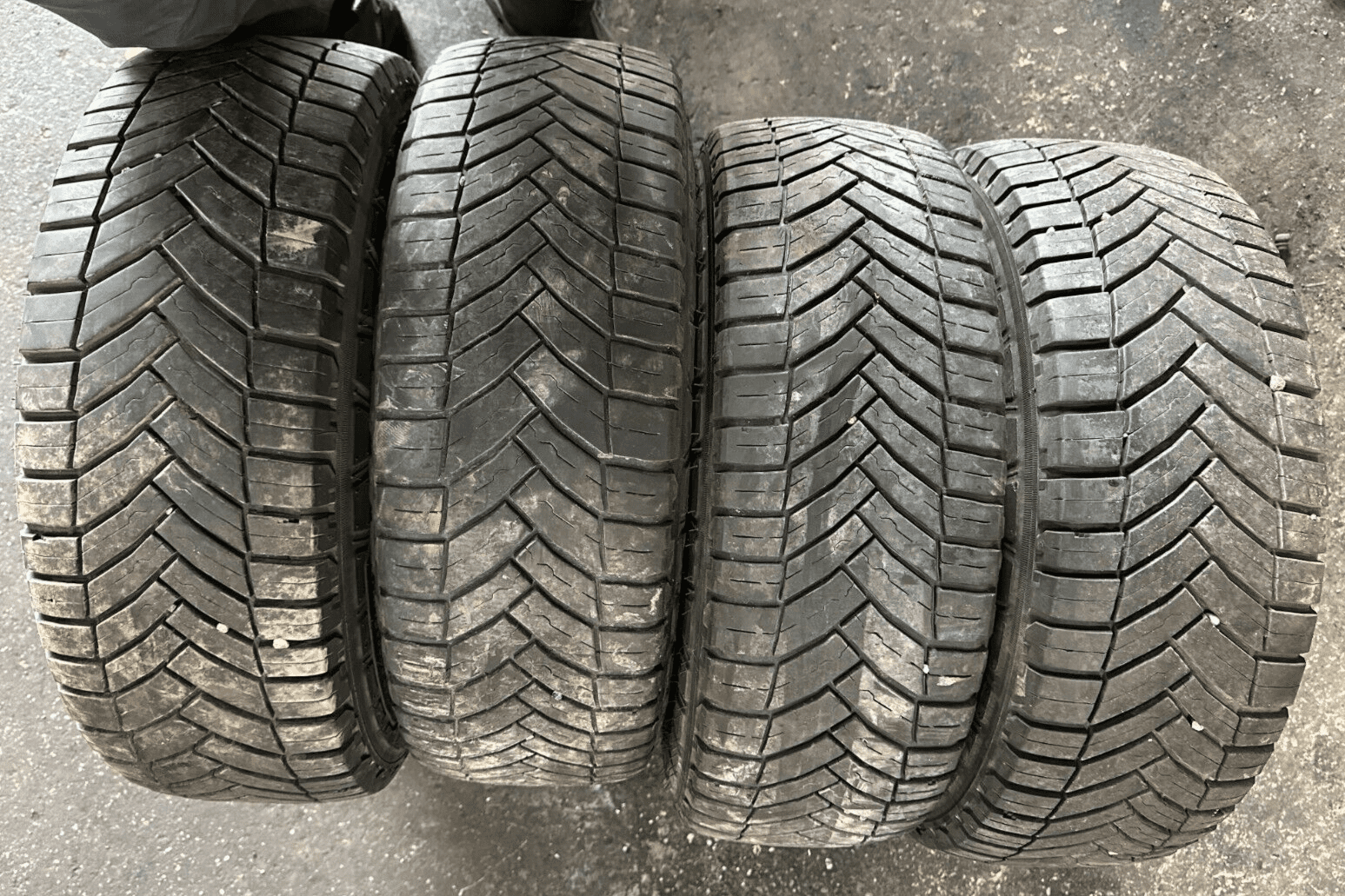 FORD TRANSIT CUSTOM STEEL WHEEL SET 215/65/15C MICHELIN WINTER TYRES ...