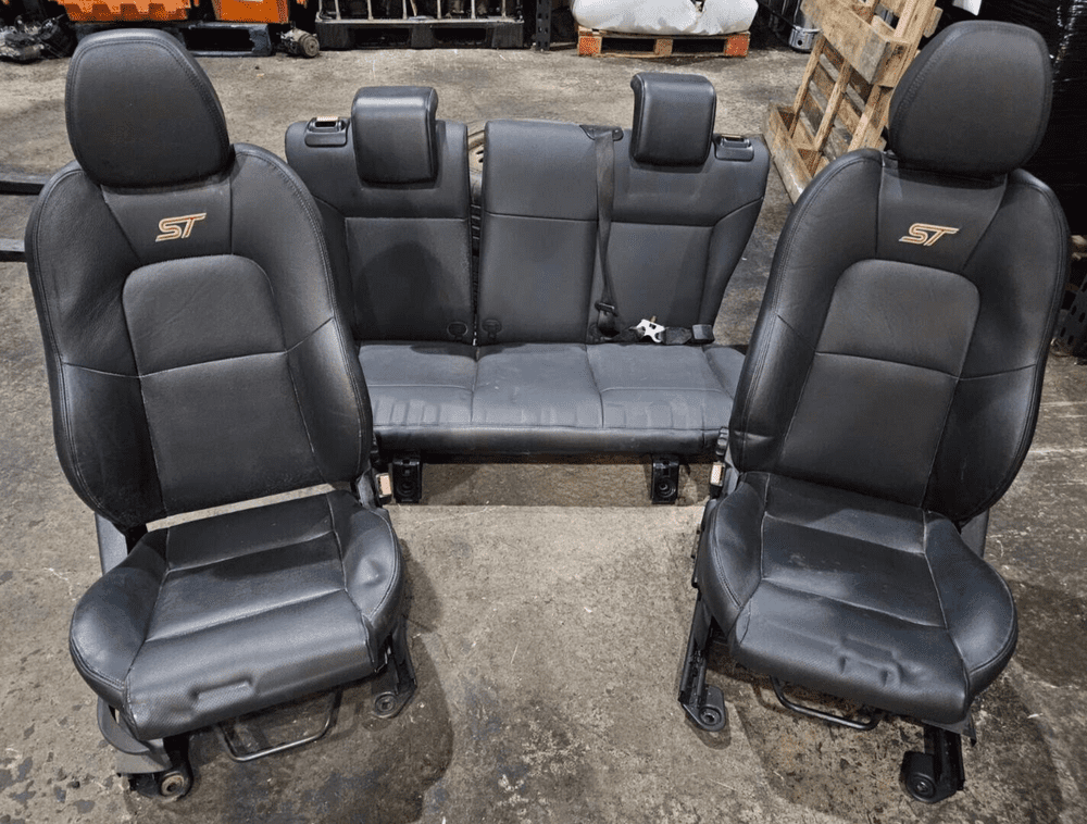 GENUINE FIESTA MK6 3 DOOR ST ST150 BLACK FULL LEATHER SEATS INTERIOR ...