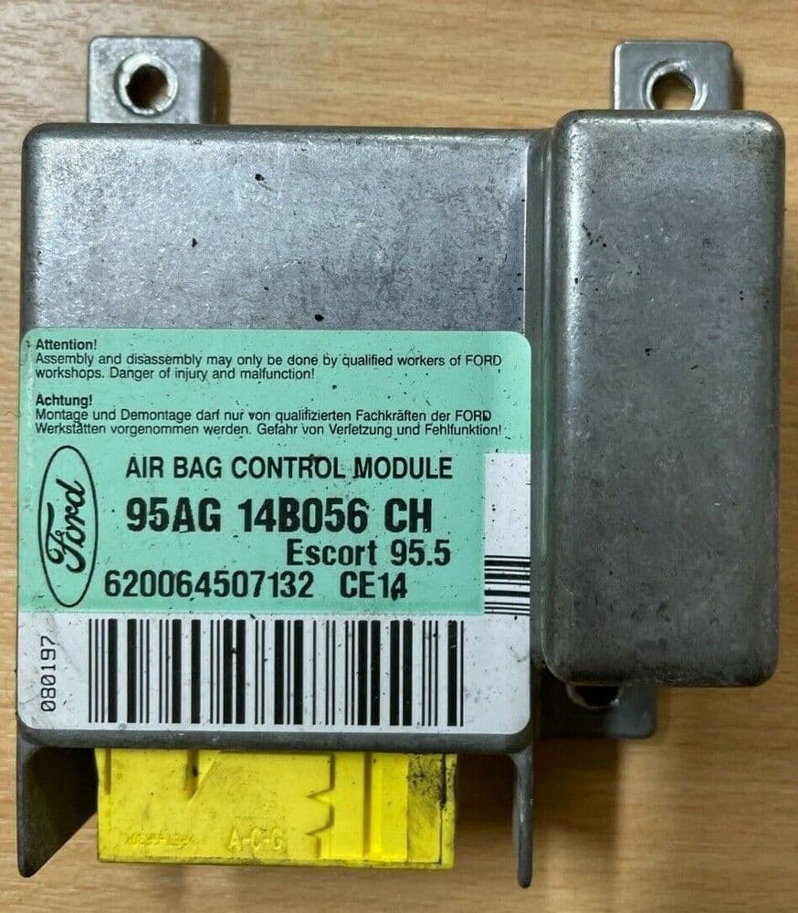 GENUINE FORD ESCORT MK6 SRS AIRBAG MODULE ECU 95AG-14B056-CH 1995 - 2001