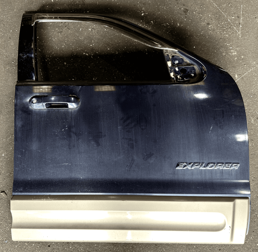 GENUINE FORD EXPLORER FRONT OSF DRIVER RIGHT SIDE DOOR BLUE 2001 - 2006