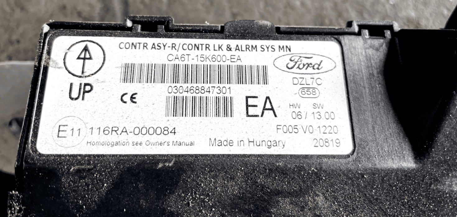 GENUINE FORD FIESTA BODY CONTROL BCM GEM CONVENIENCE CA6T-15K600-EA ...