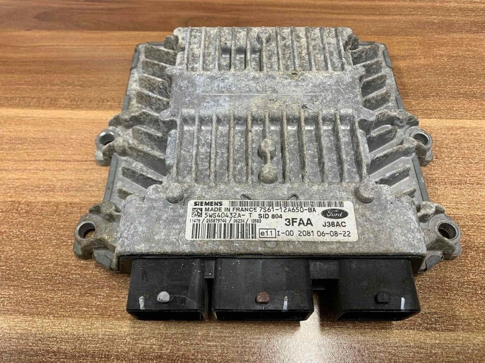 GENUINE FORD FIESTA MK6 1 4 TDCi ECU COMPUTER BRAIN PCM 7S61-12A650-BA ...