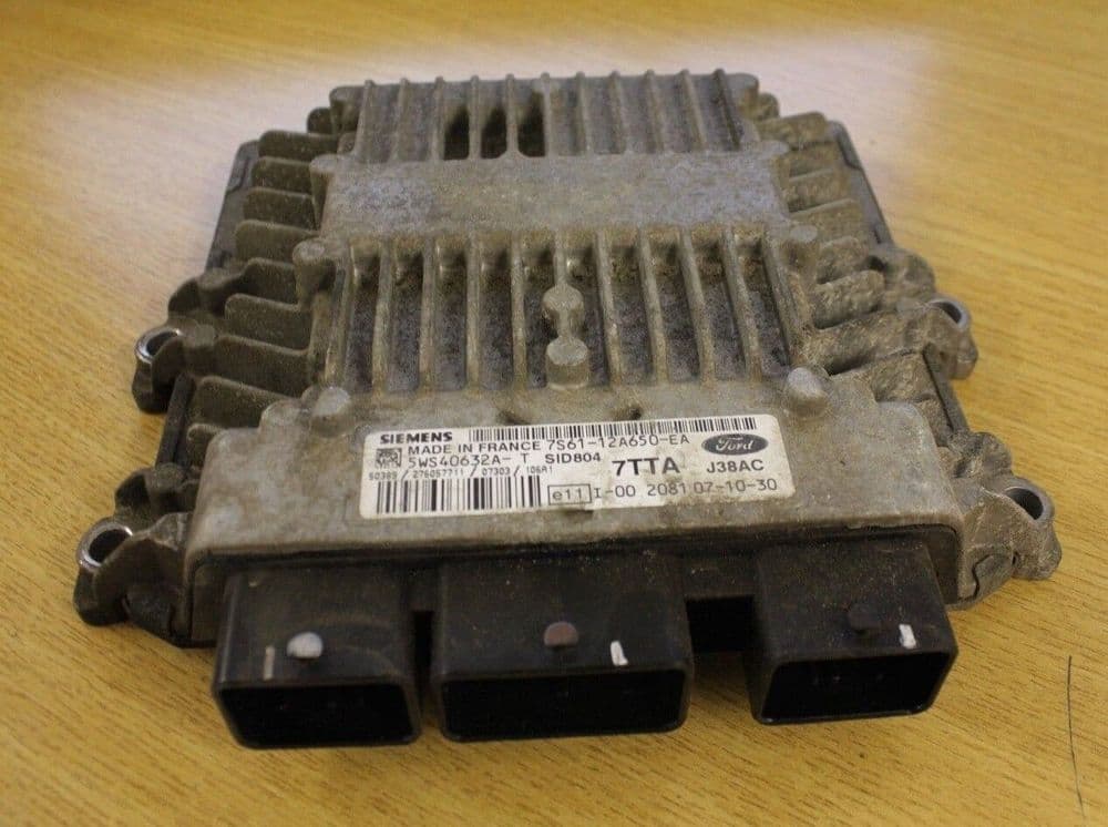 GENUINE FORD FIESTA MK6 1 4 TDCi ECU COMPUTER BRAIN PCM 7S61-12A650-EA ...