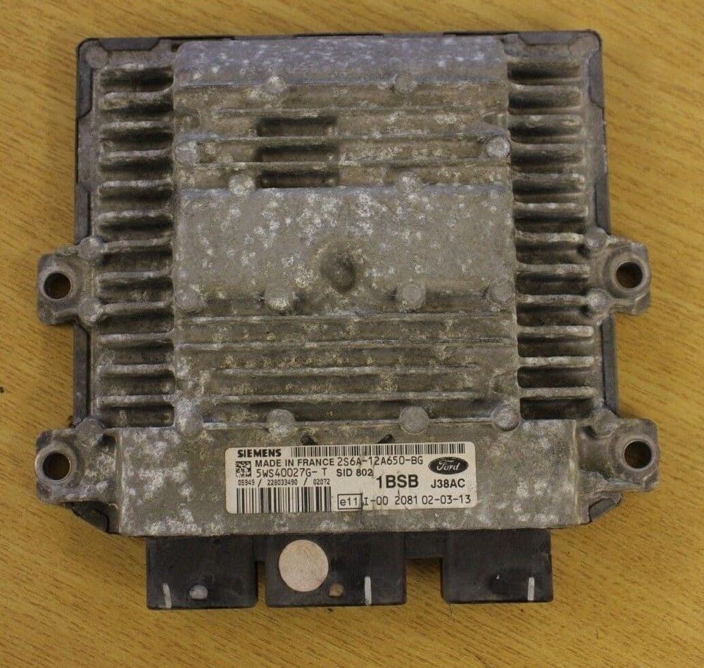 GENUINE FORD FIESTA MK6 1 4 TDCi MANUAL ECU PCM 2S6A-12A650-BG 2002 - 2008