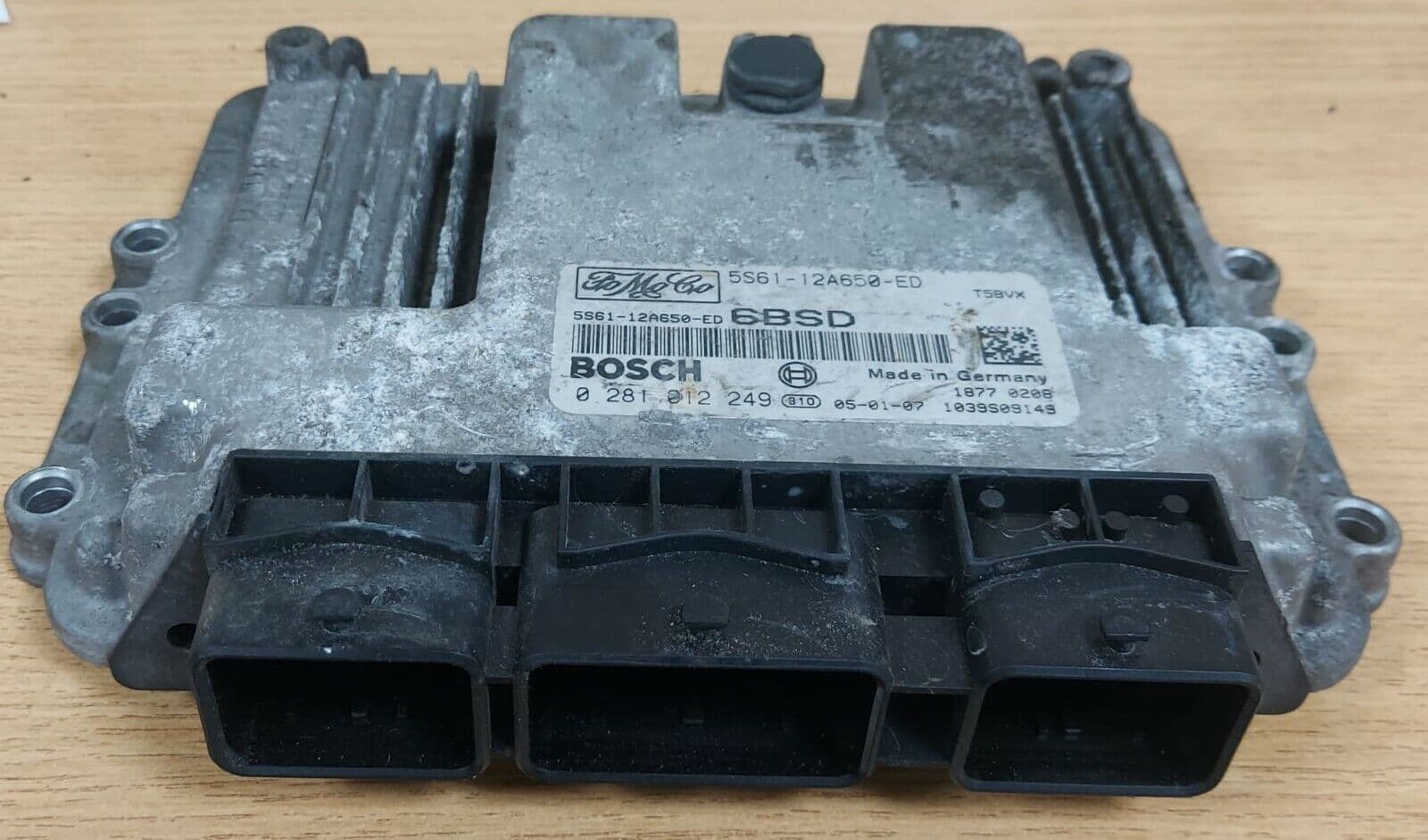 GENUINE FORD FIESTA MK6 1 6 TDCi ECU BRAIN PCM COMPUTER 5S61-12A650-ED ...