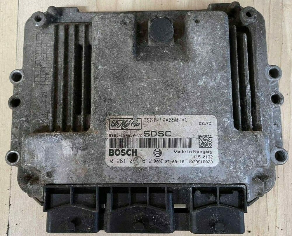 GENUINE FORD FIESTA MK6 1 6 TDCi ECU COMPUTER BRAIN PCM 6S61-12A650-VC ...