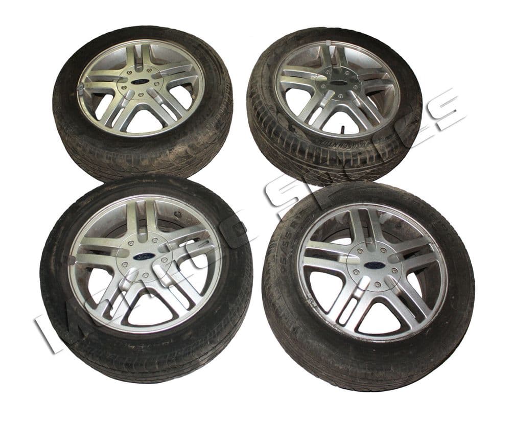 GENUINE FORD FIESTA MK6 15" 4 STUD 5 TWIN SPOKE ALLOY WHEEL SET x 4 ...
