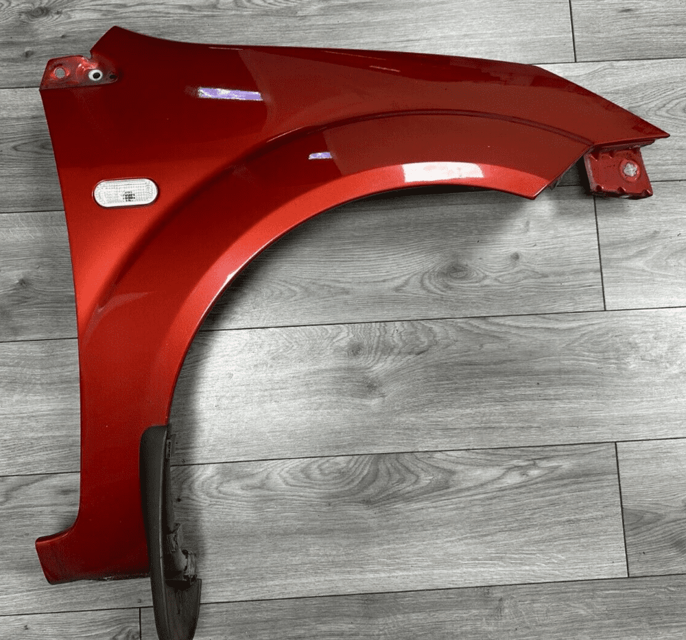 GENUINE FORD FIESTA MK6 DRIVER RIGHT WING FENDER TANGO RED ORANGE 2002 ...