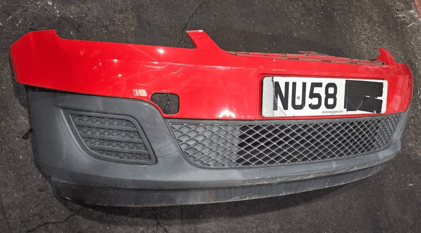 GENUINE FORD FIESTA MK6 FACELIFT FRONT BUMPER COLORADO RED 2005 - 2008 NU58