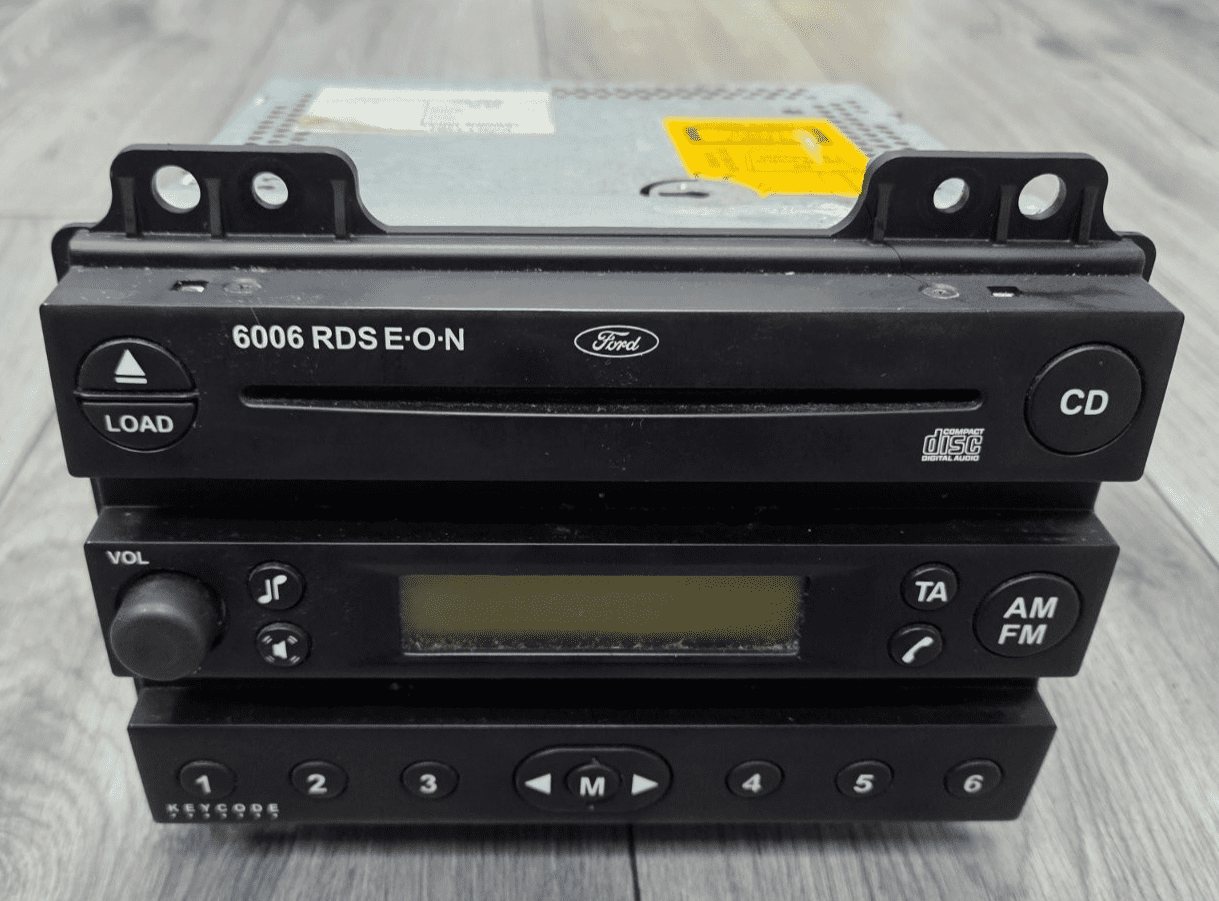GENUINE FORD FIESTA MK6 FUSION 6006 RDS RADIO 6 CD PLAYER BLACK CODE ...