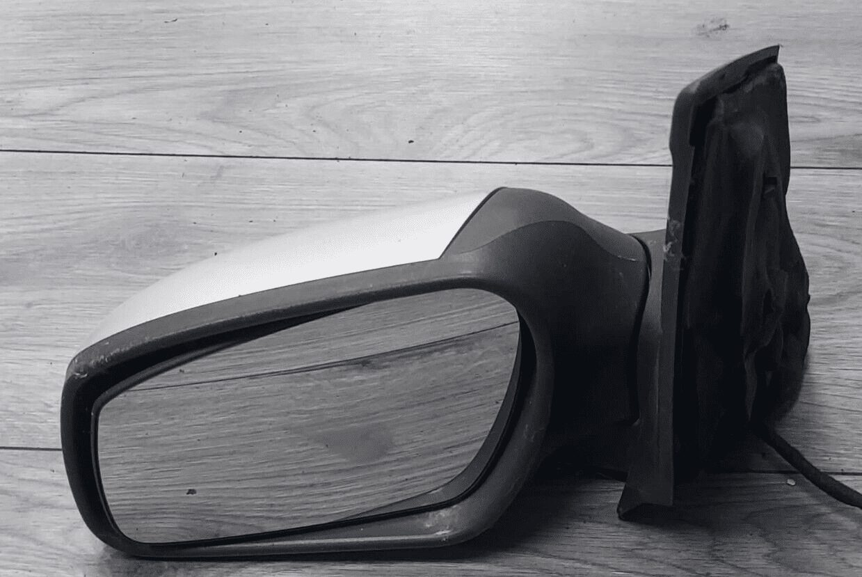 GENUINE FORD FIESTA MK6 PASSENGER LEFT ELECTRIC WING MIRROR SILVER 2006 ...