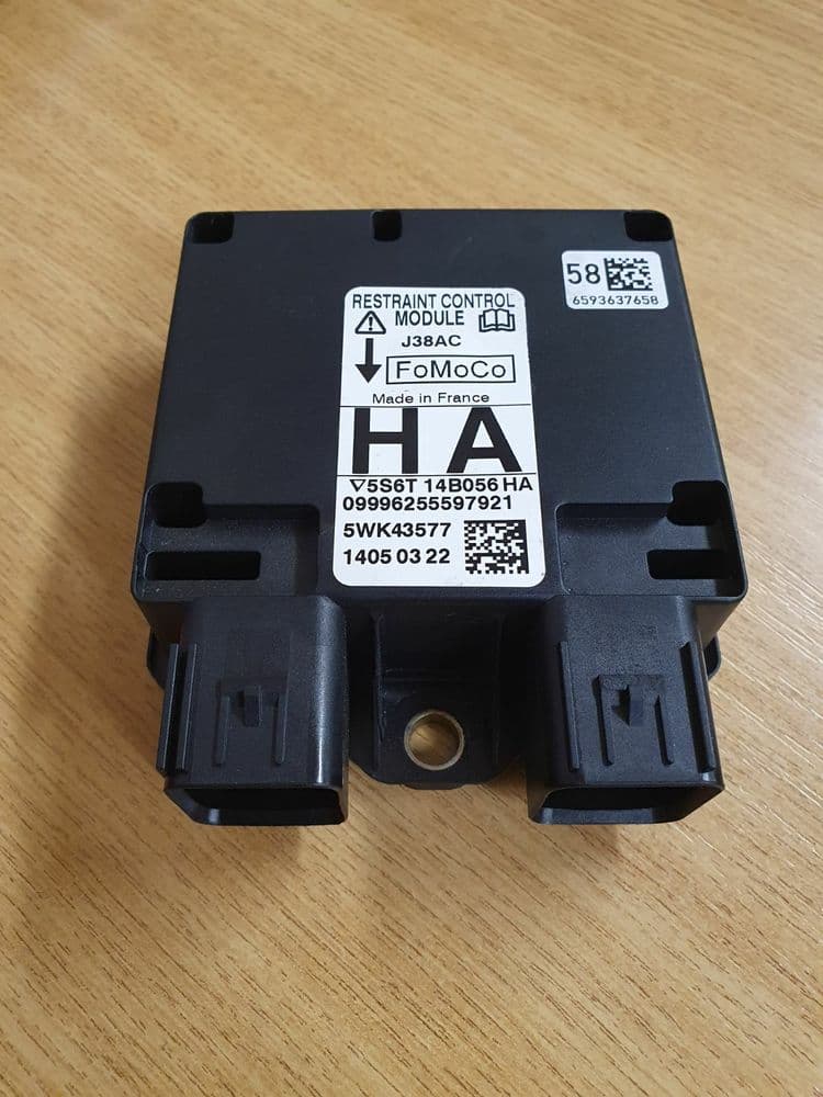GENUINE FORD FIESTA MK6 SRS AIR BAG CRASH SENSOR MODULE 5S6T-14B056-HA ...