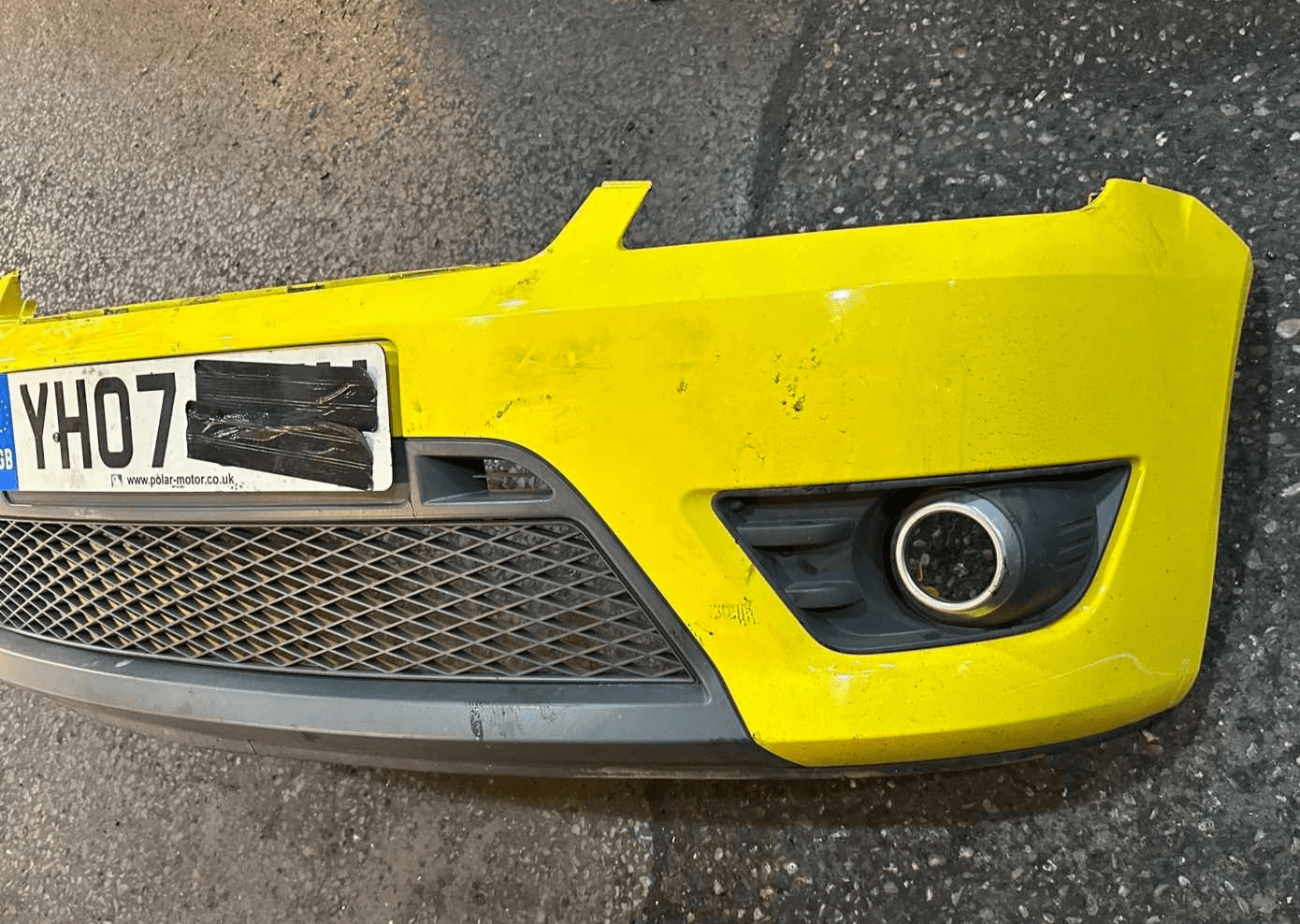GENUINE FORD FIESTA MK6 ZETEC-S ANNIVERSARY FRONT BUMPER YELLOW 2005 ...
