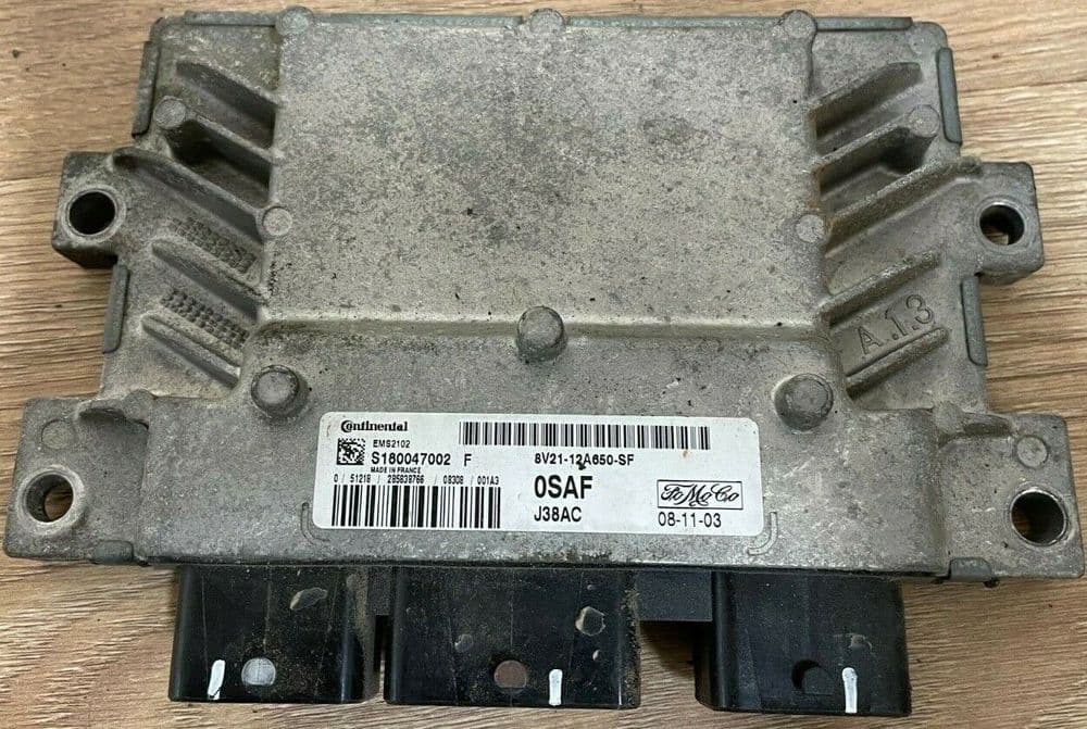 GENUINE FORD FIESTA MK7 1 25 PETROL COMPUTER ECU 8V21-12A650-SF OSAF ...