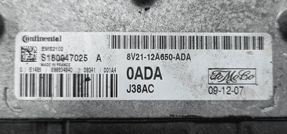 GENUINE FORD FIESTA MK7 1 4 PETROL ECU PCM MODULE 8V21-12A650-ADA 0ADA ...
