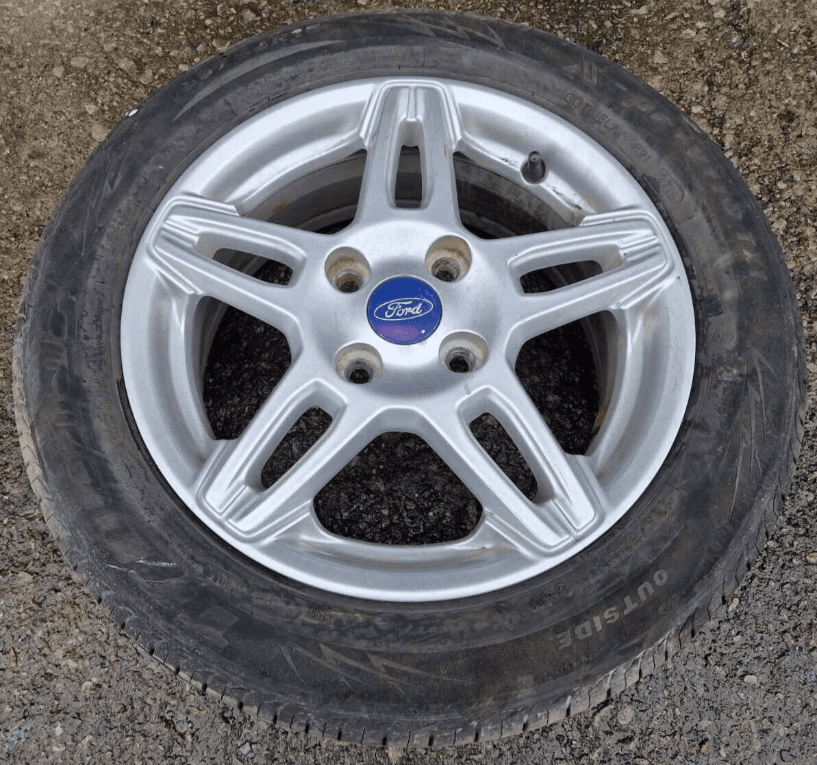 GENUINE FORD FIESTA MK7 15" 5 DOUBLE SPOKE ALLOY WHEEL 2013 - 2017