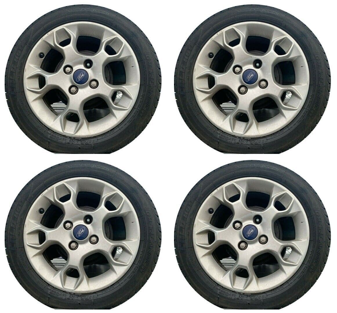 GENUINE FORD FIESTA MK7 15" 5 SPOKE SNOWFLAKE ALLOY WHEEL SET x 4 2008 ...