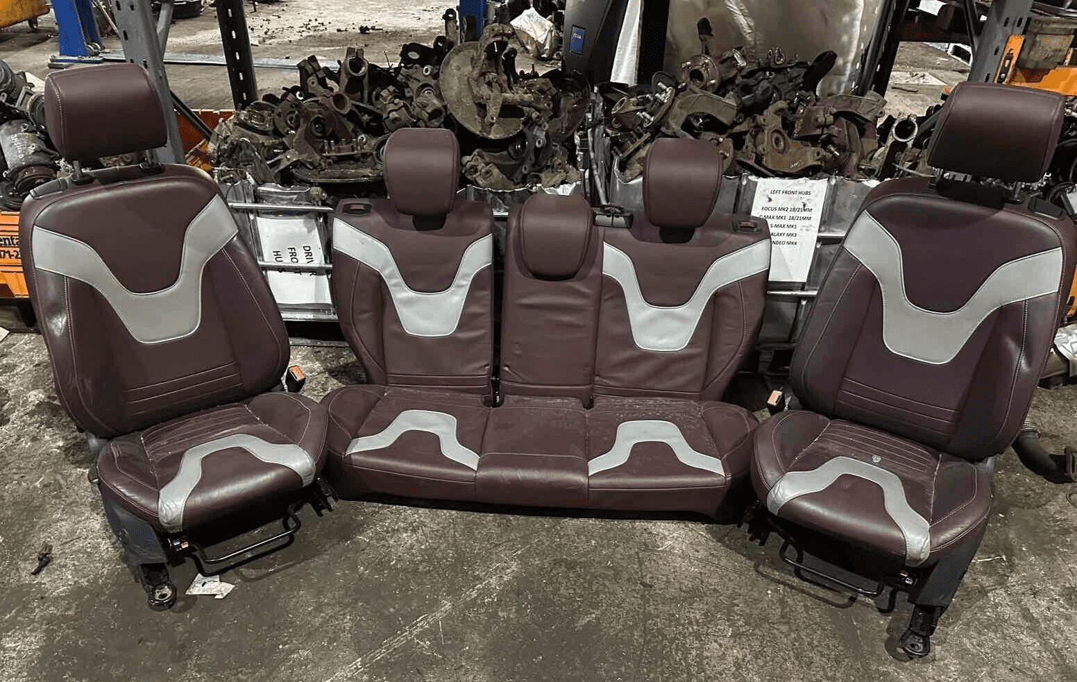 GENUINE FORD FIESTA MK7 3 DOOR RARE HEATED LEATHER INTERIOR SEATS 2008 ...