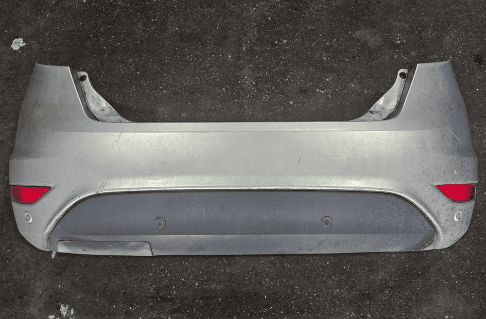GENUINE FORD FIESTA MK7 BACK REAR BUMPER PDC MOONDUST SILVER 2008 - 2012